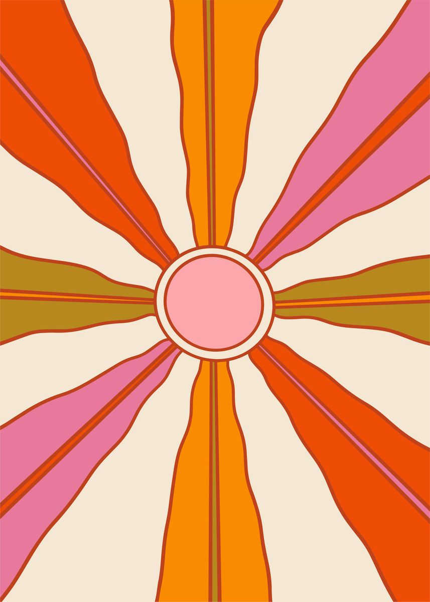 'Sunrise Retro Colors' Poster, picture, metal print, paint by EDM ...