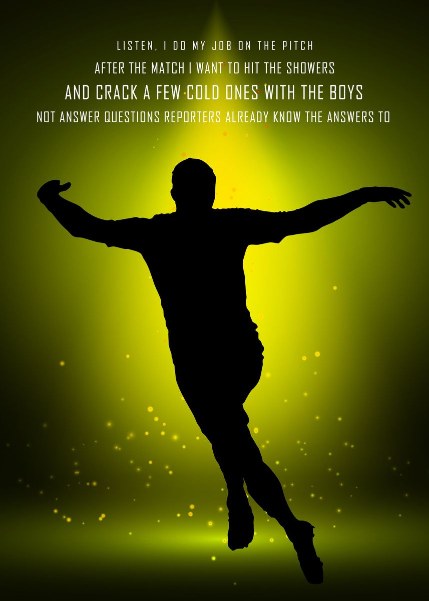 'Best Football Quotes' Poster, picture, metal print, paint by Nice ...