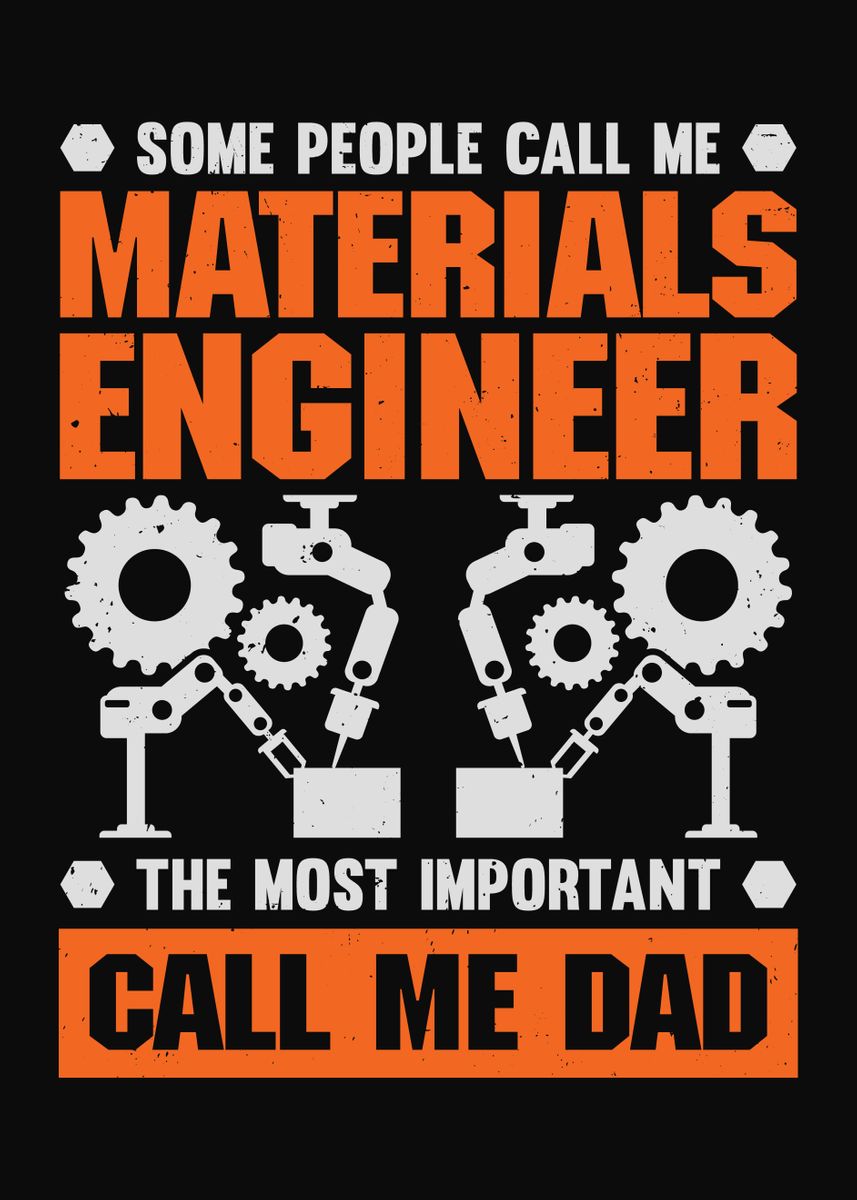 'Materials Engineer Dad' Poster by Marcel Doll | Displate