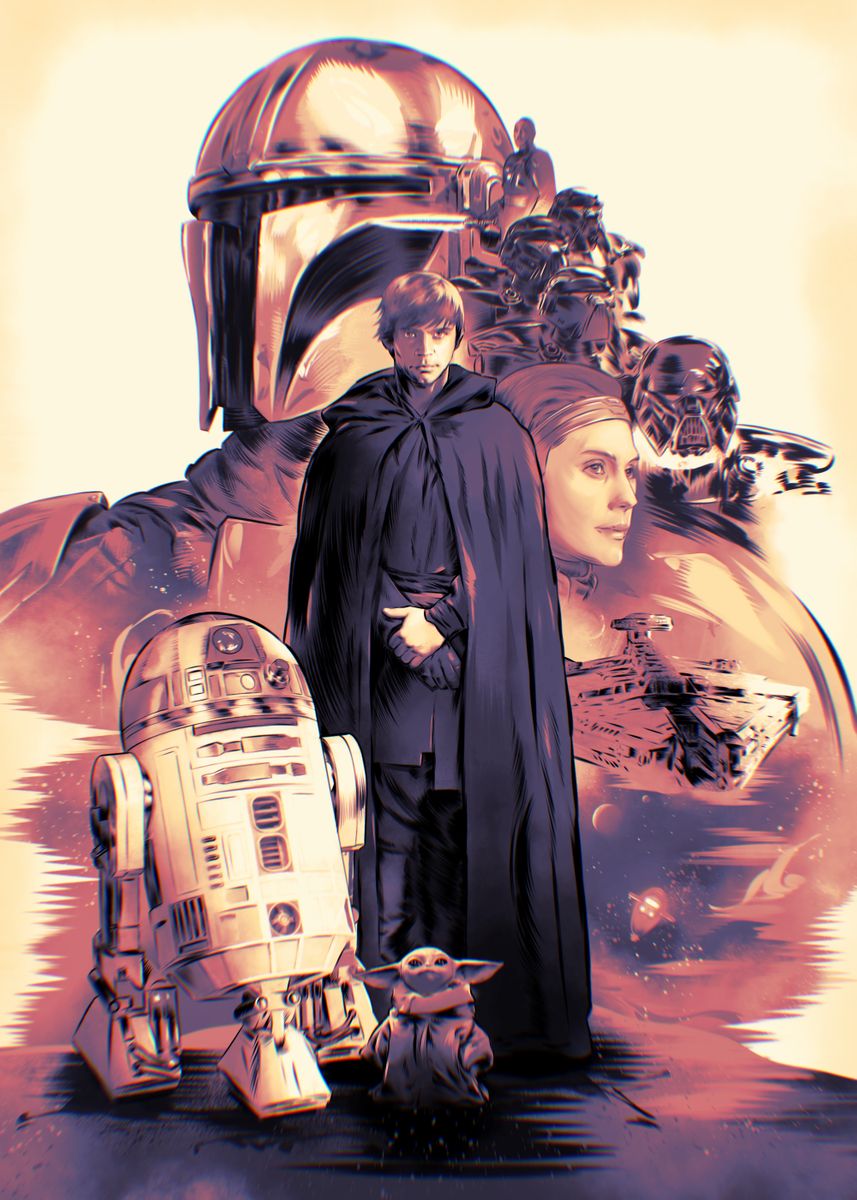 'Luke Skywalker' Poster, picture, metal print, paint by Star Wars ...