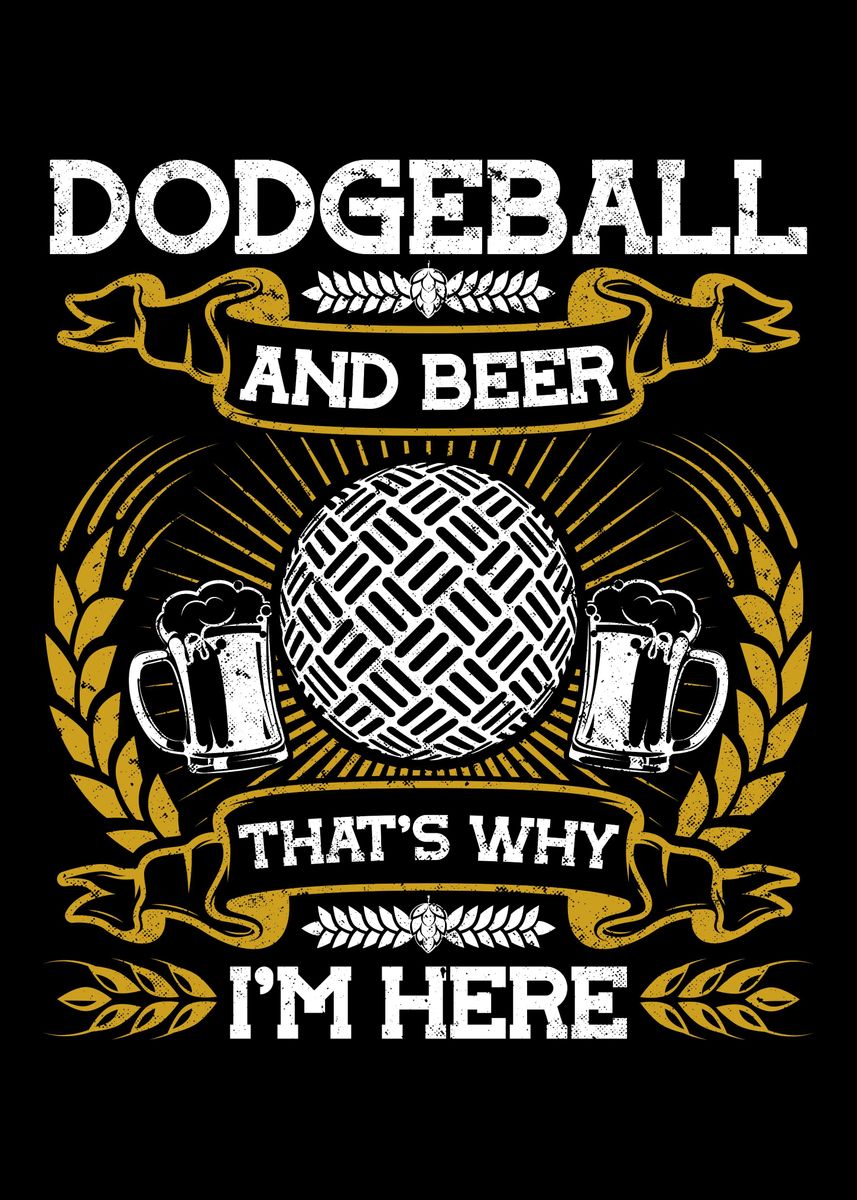'Dodgeball' Poster by CrazySquirrel | Displate