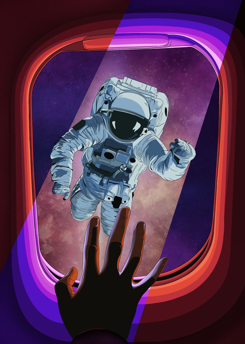 'I Need Space' Poster, picture, metal print, paint by holailustra ...