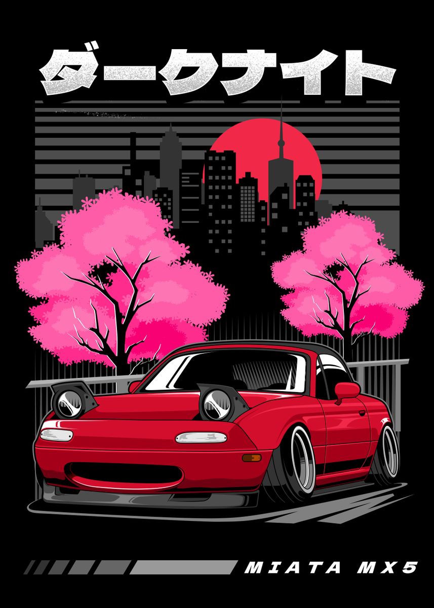 'miata japanese car' Poster by wellyans saputra | Displate