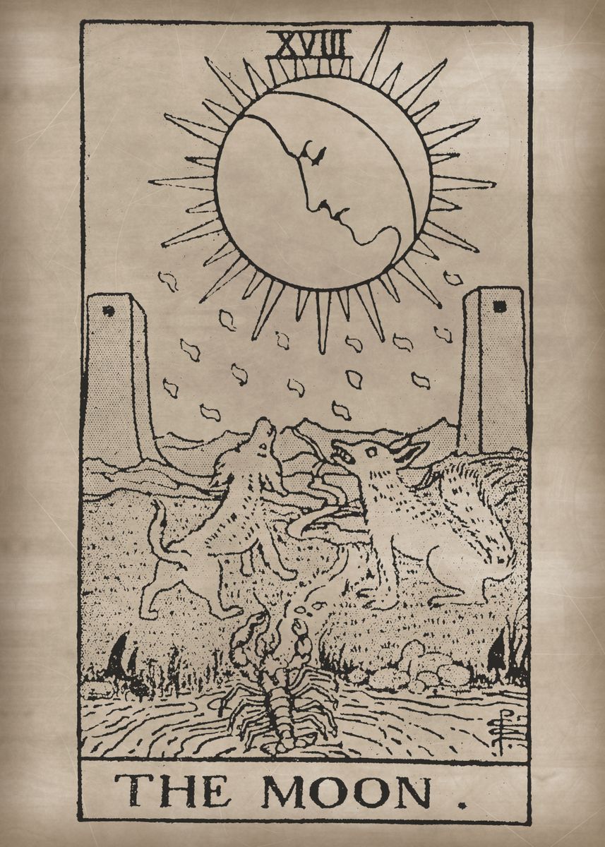 'The Moon' Poster, picture, metal print, paint by XandYart | Displate