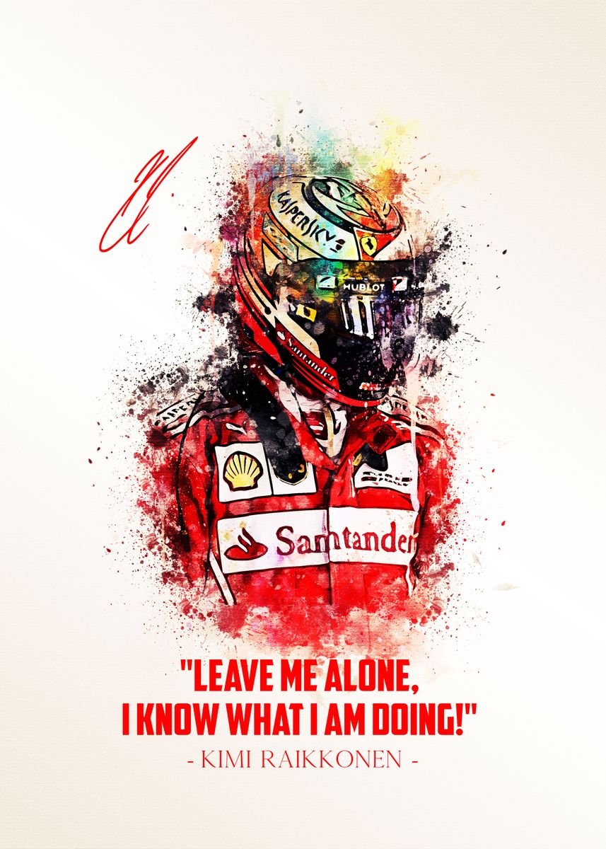 'Kimi Raikkonen ' Poster by Daisy Donna | Displate