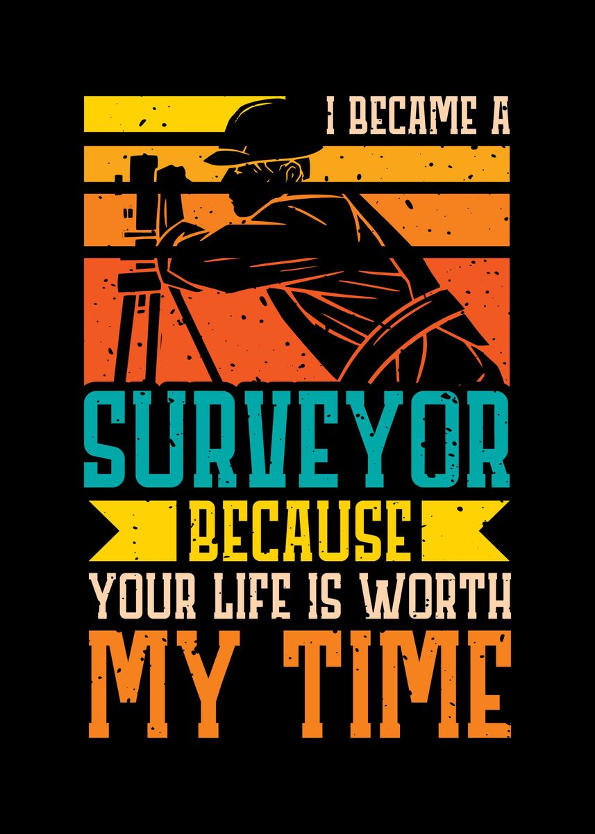 'Land Surveyor' Poster, picture, metal print, paint by Sebastian ...