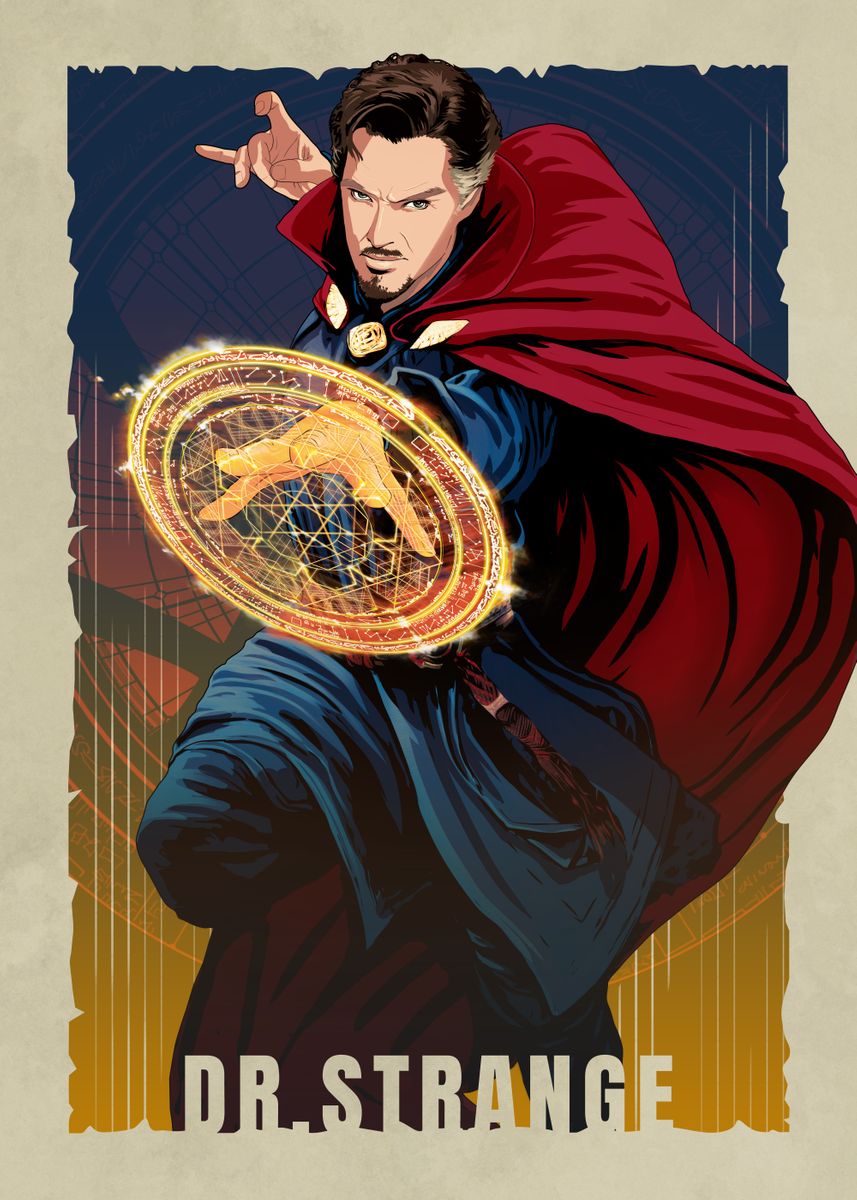'Dr Strange' Poster, picture, metal print, paint by Marvel | Displate