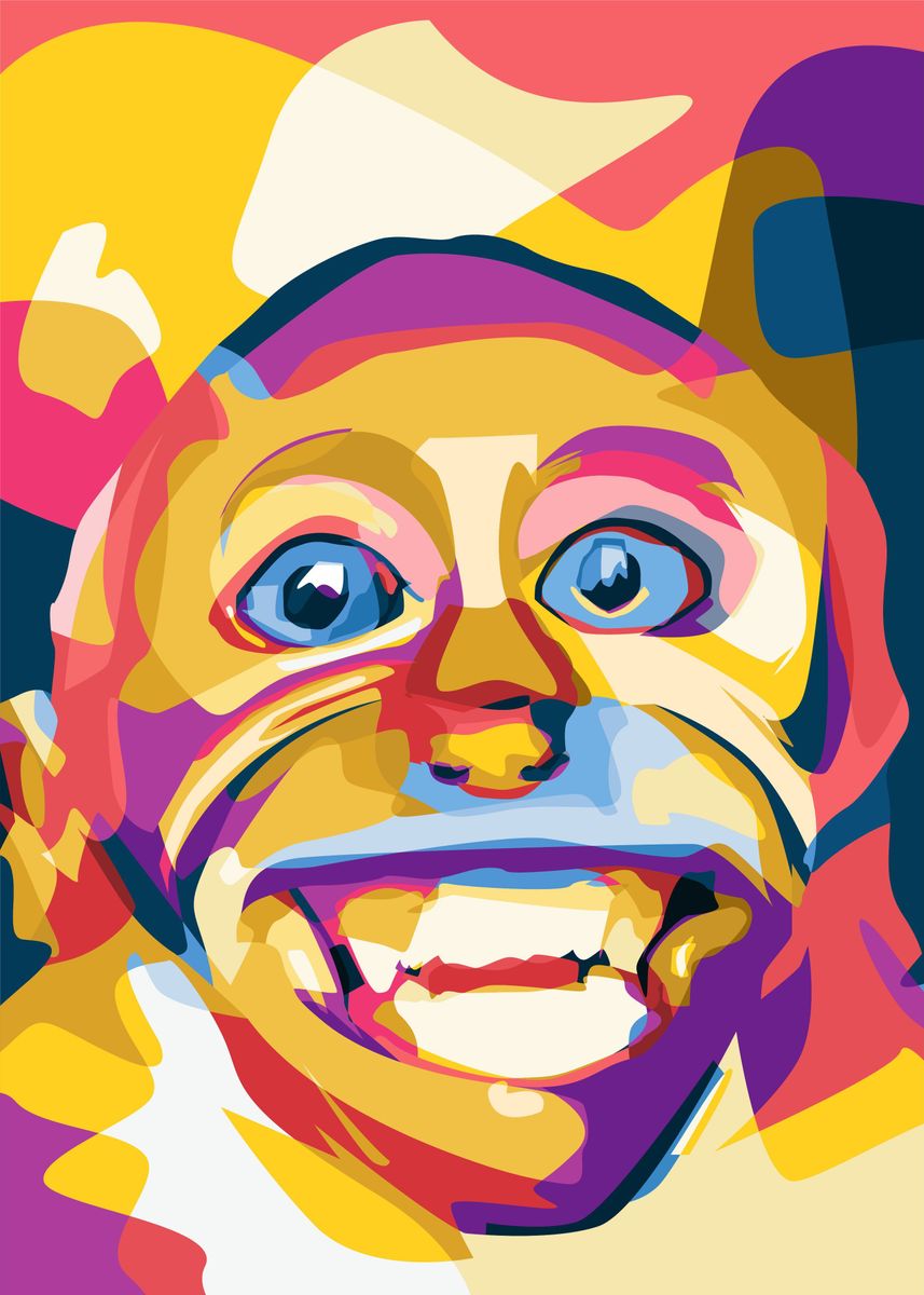 'MONKEY SMILE' Poster by Wahyu Candra | Displate