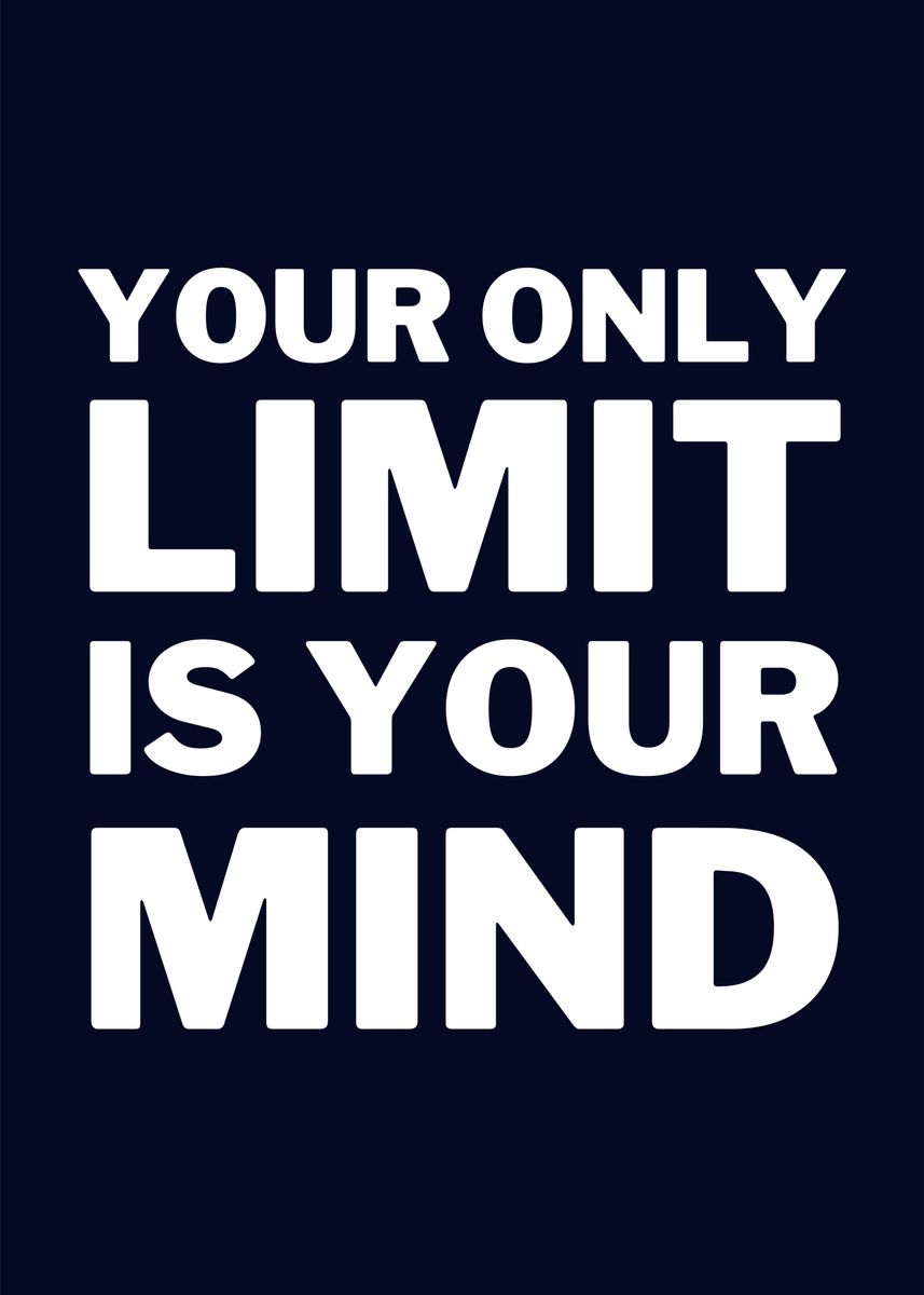 'NO LIMIT MINDSET' Poster by Nae | Displate