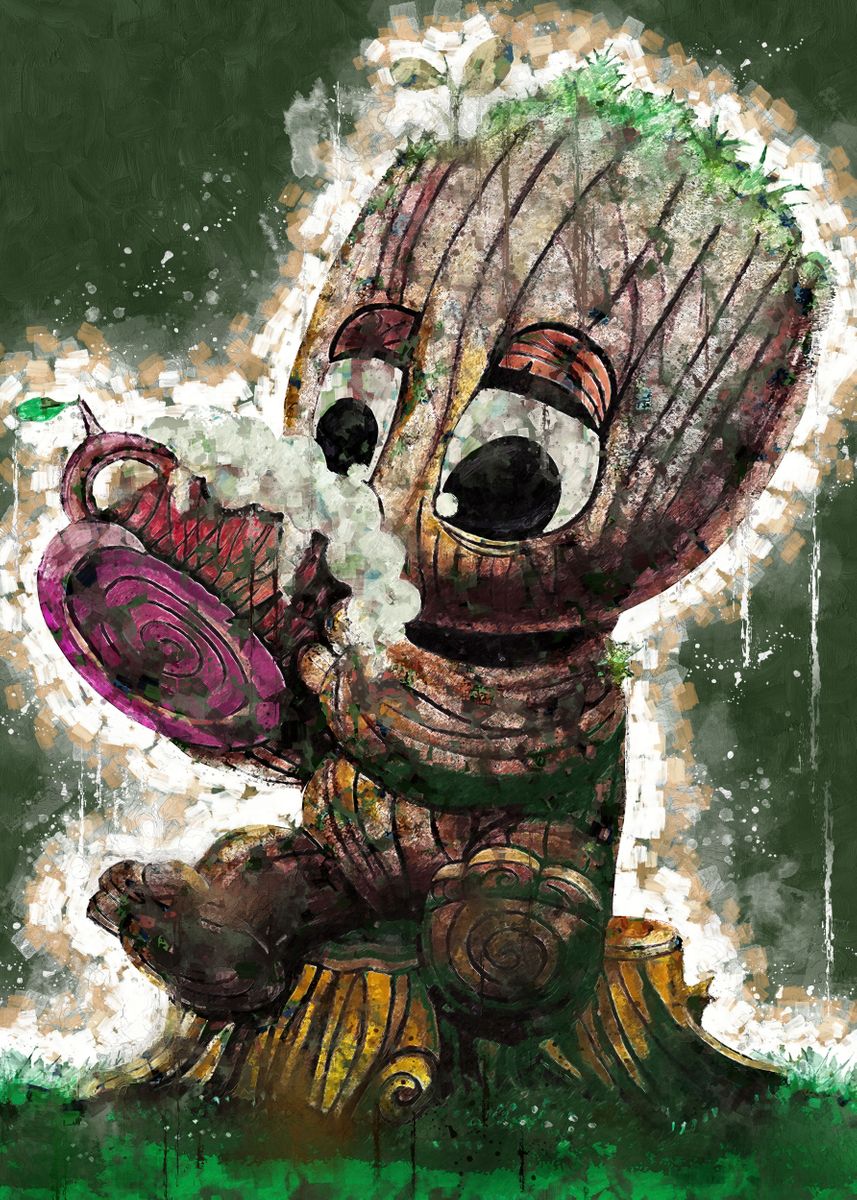 'TREE CHILL OUT WITH BEER' Poster, picture, metal print, paint by ASP ...