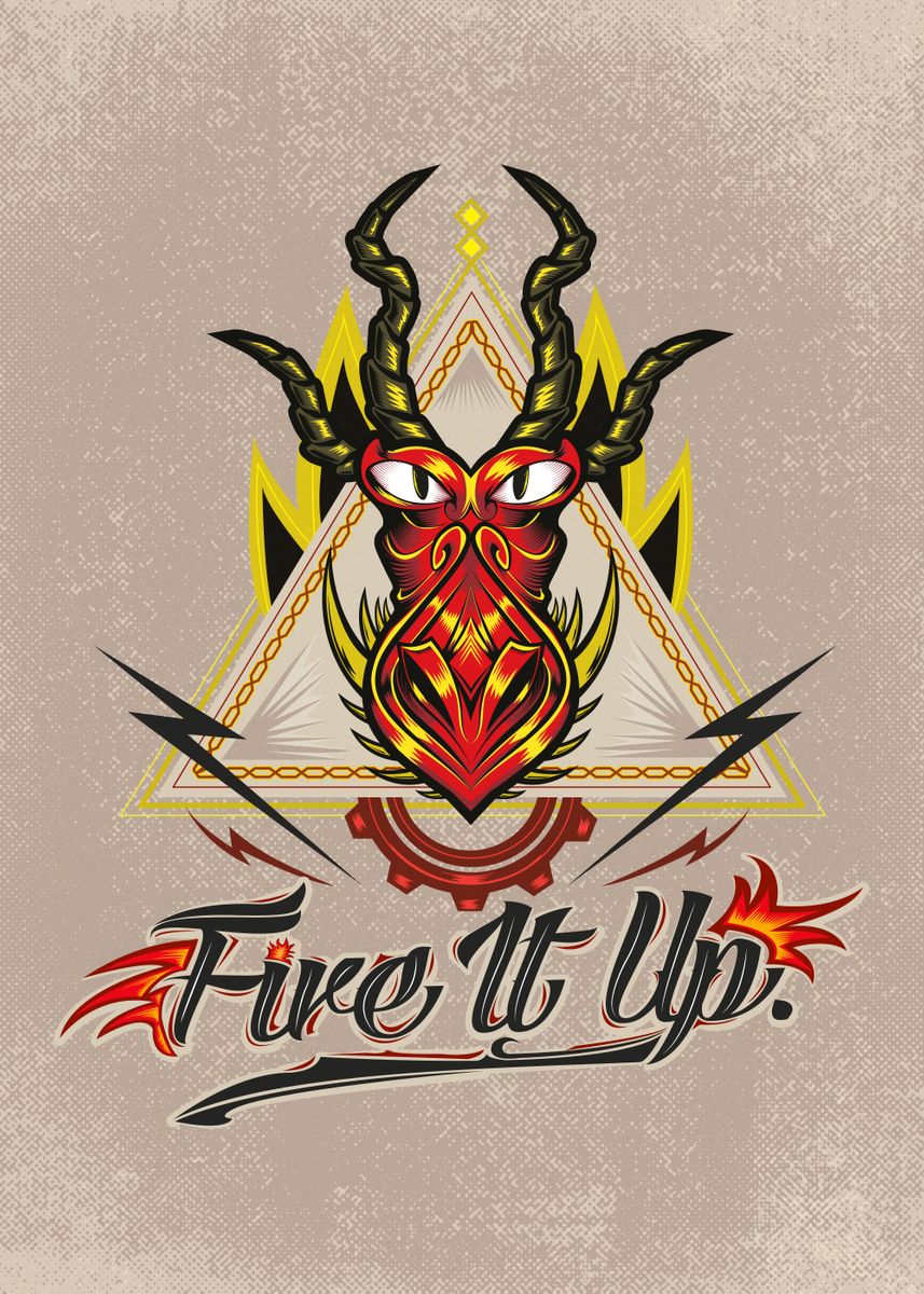 'Fire It Up!' Poster, picture, metal print, paint by How To Train Your ...