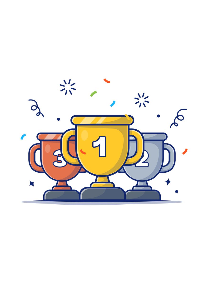 'Trophy Cartoon' Poster by catalyst vibes | Displate