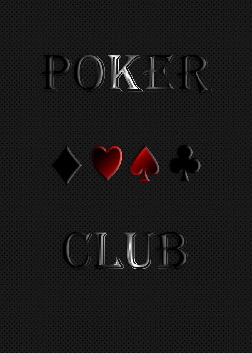 'POKER CLUB' Poster, picture, metal print, paint by TroisiemeOeil ...