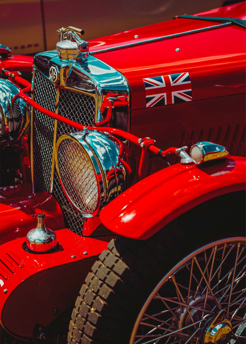 'Classic British MG Car' Poster, picture, metal print, paint by Aiden ...