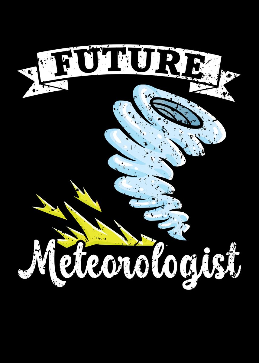 'Future Meteorologist' Poster, picture, metal print, paint by NAO ...