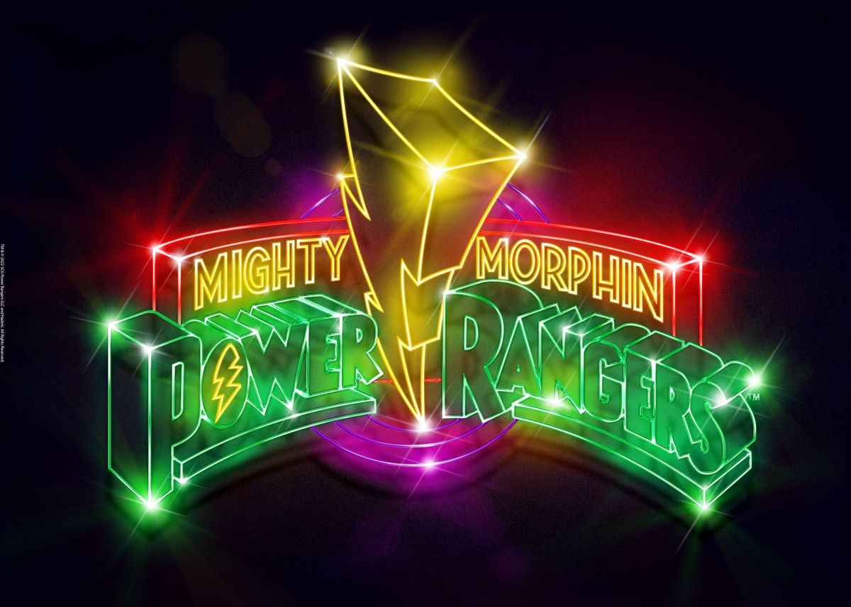 'Mighty Morphin PR neon' Poster by Power Rangers | Displate