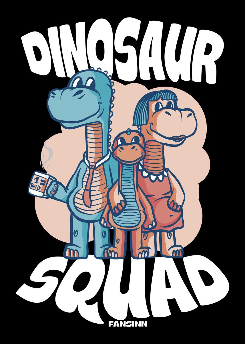 'Dinosaur Squad' Poster by fansinn | Displate