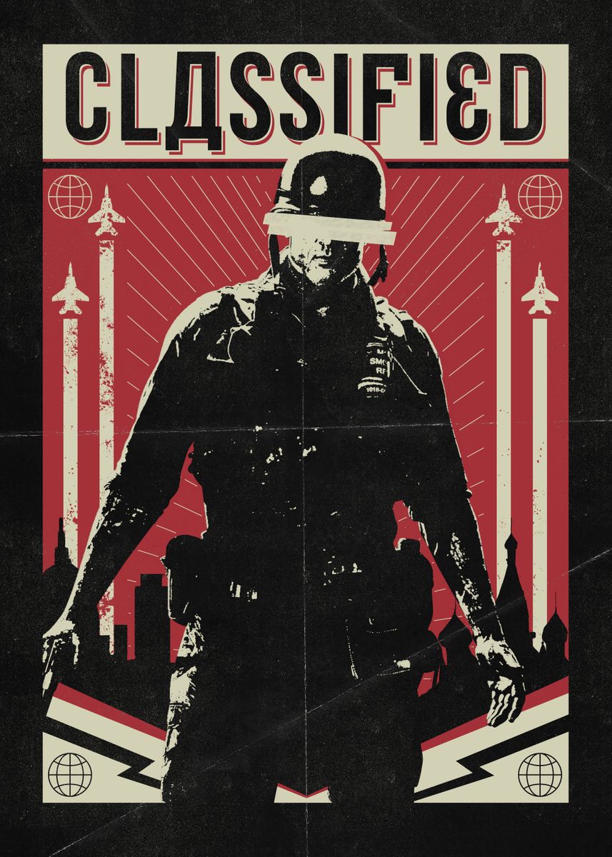 'Classified' Poster, picture, metal print, paint by Call of Duty | Displate