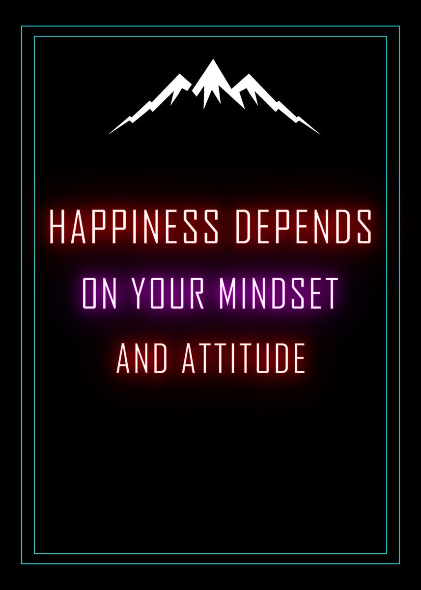 'happiness depends' Poster, picture, metal print, paint by Nice Japan ...