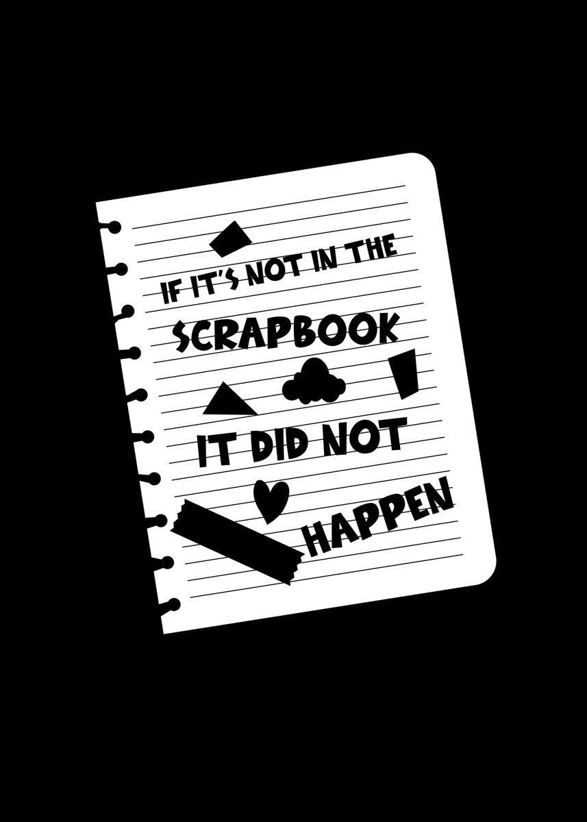 'Scrapbook' Poster, picture, metal print, paint by bananadesign | Displate