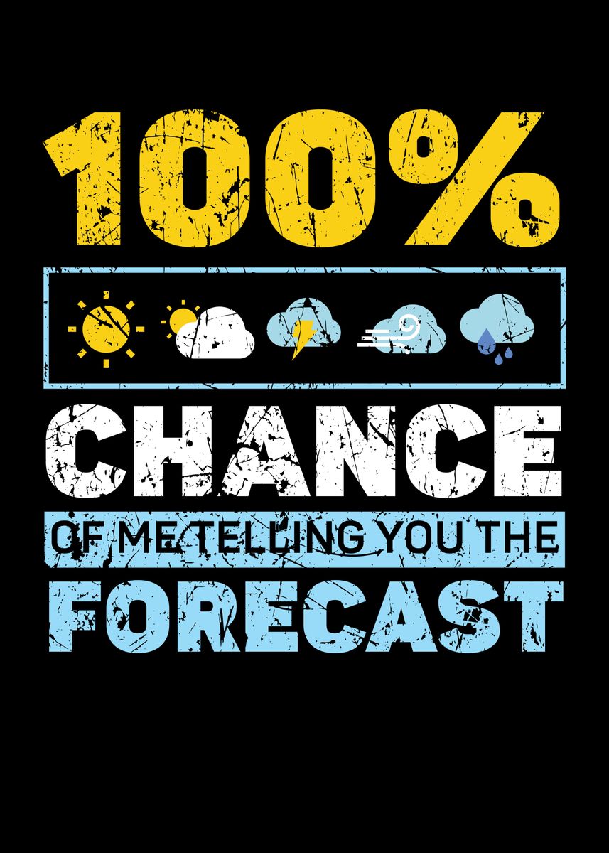 'Meteorologist' Poster, picture, metal print, paint by NAO | Displate