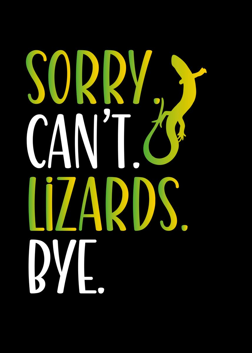 'Lizards bye' Poster by BeMi | Displate