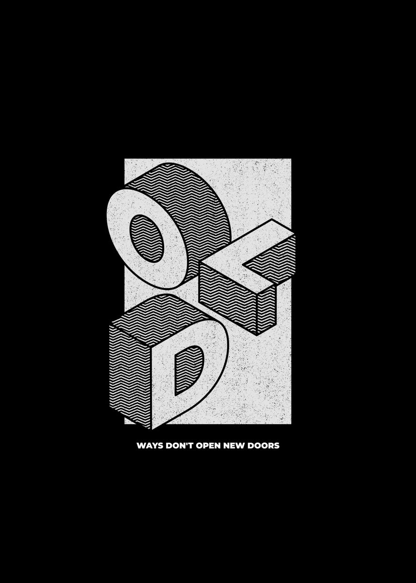 'Old Isometric Letters' Poster, picture, metal print, paint by Artbe ...