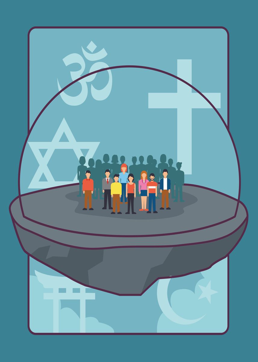 'Atheist Dome Poster Design' Poster by Bombdesign | Displate