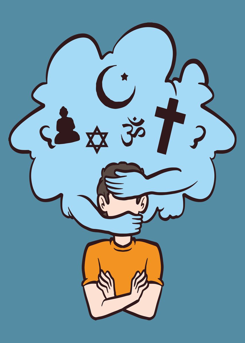 'Blind Believer Poster' Poster, picture, metal print, paint by ...