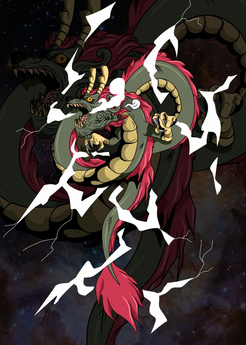 'ultimate dragon' Poster, picture, metal print, paint by Nurjali BD ...