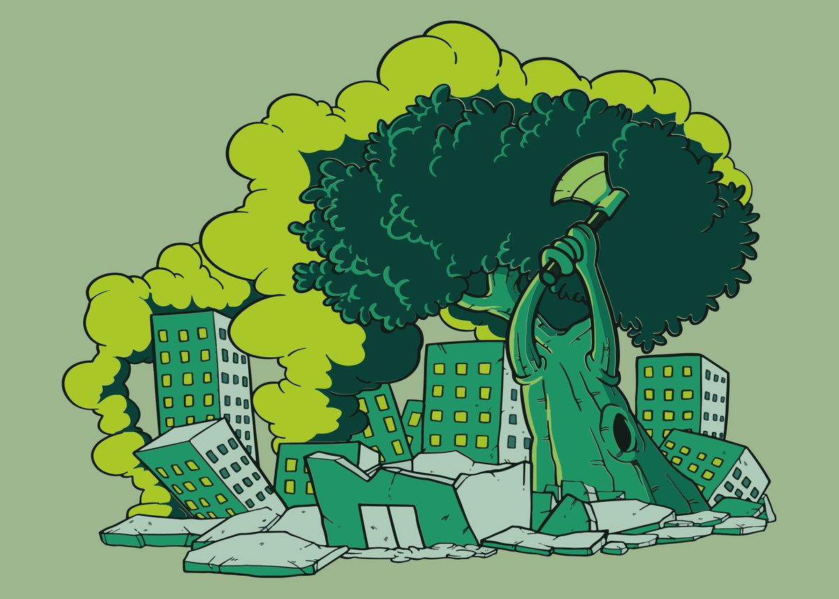 'Nature Attacks Poster' Poster by Bombdesign | Displate