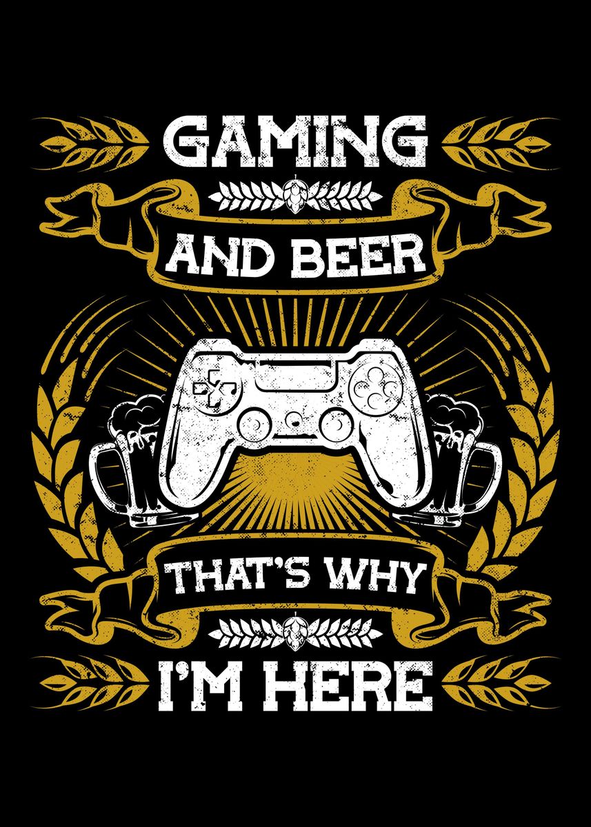 'Gaming Video Games Gamer' Poster by CrazySquirrel | Displate