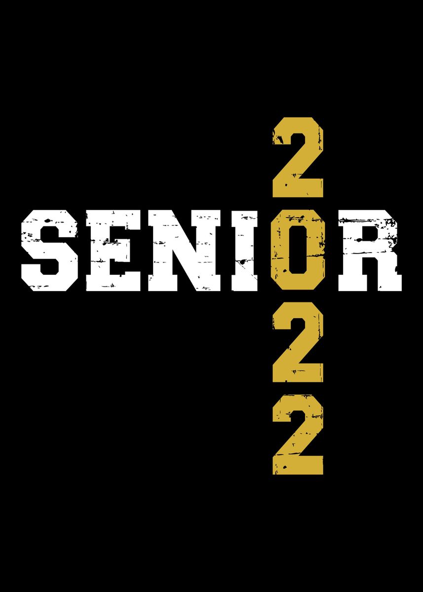 'Senior 2022 graduation cla' Poster, picture, metal print, paint by ...