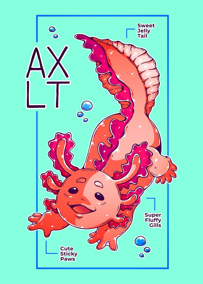 'AXLT' Poster, picture, metal print, paint by Sofía Mengoni | Displate