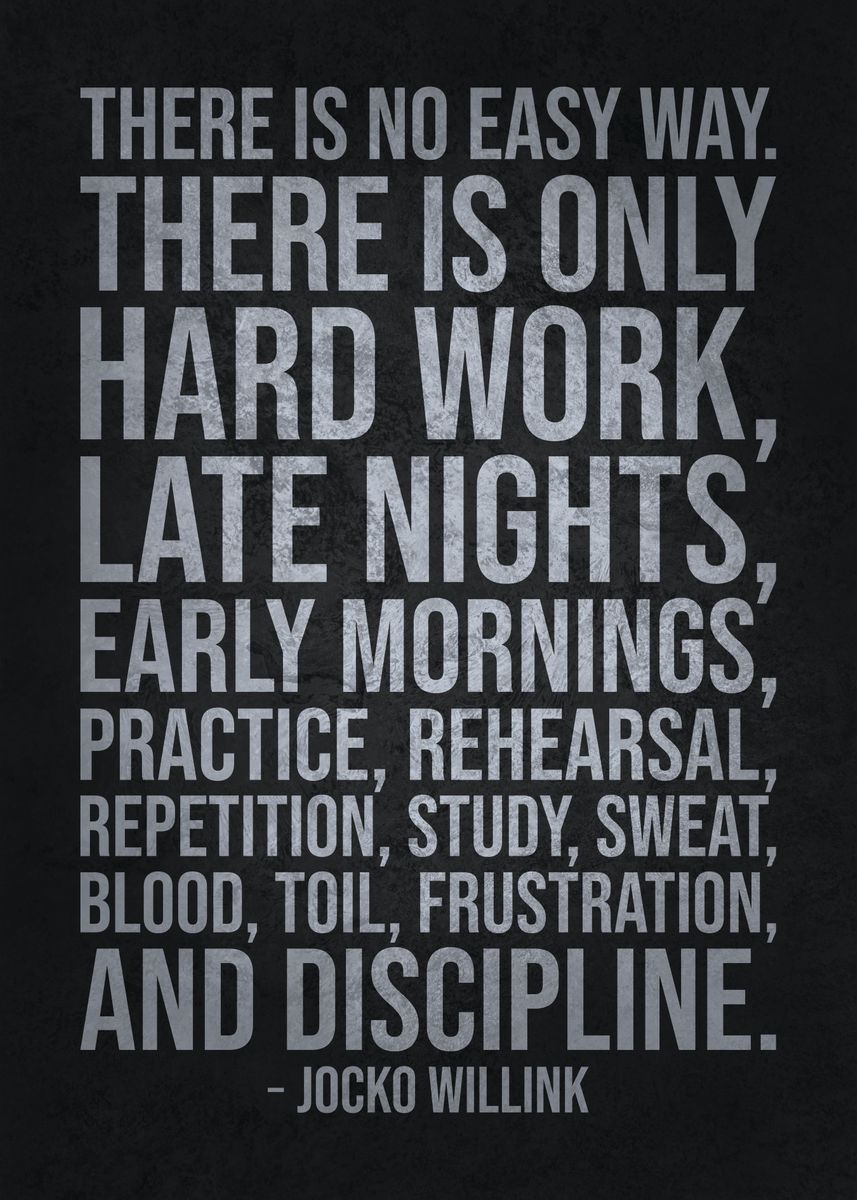 'There Is No Easy Way' Poster, picture, metal print, paint by CHAN ...