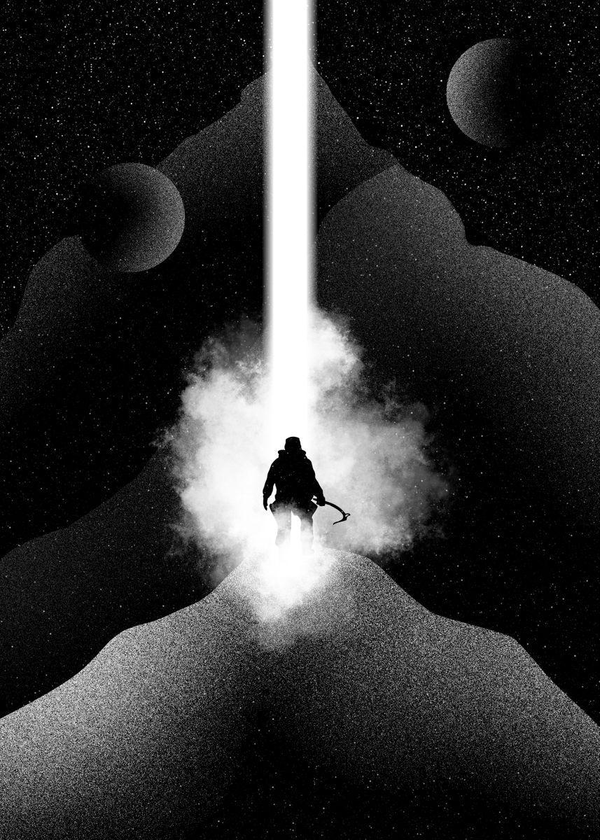 'Mountaineering' Poster, picture, metal print, paint by Ray Diaz | Displate