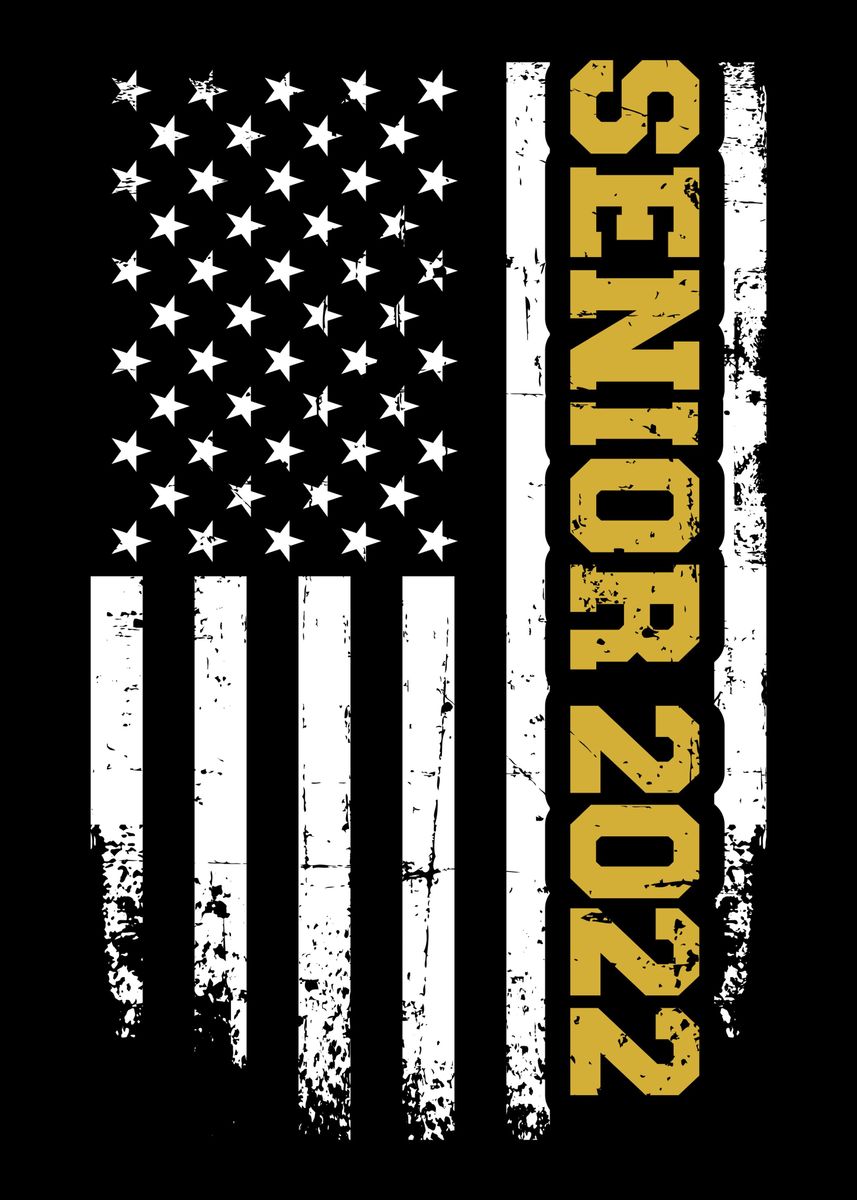 'Senior 2022 graduation cla' Poster, picture, metal print, paint by ...