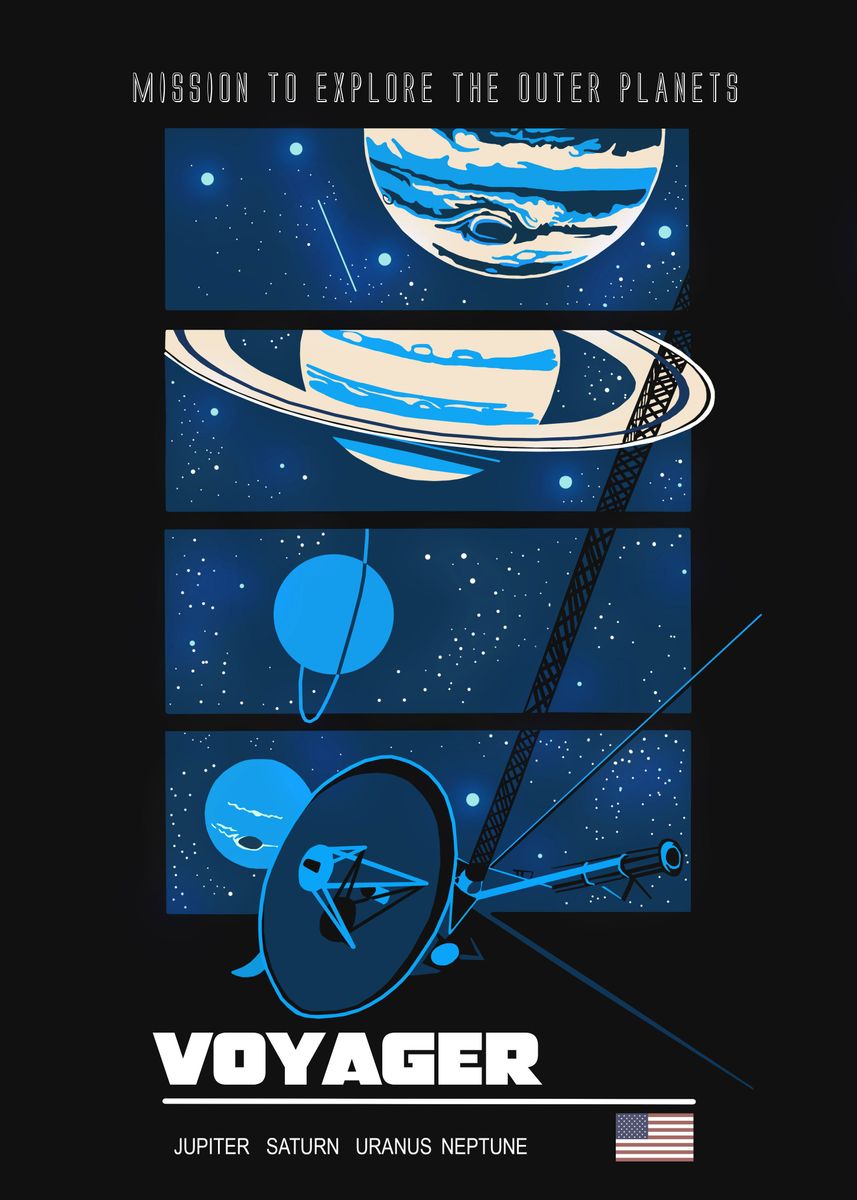 'ASTRO' Poster, picture, metal print, paint by TroisiemeOeil | Displate