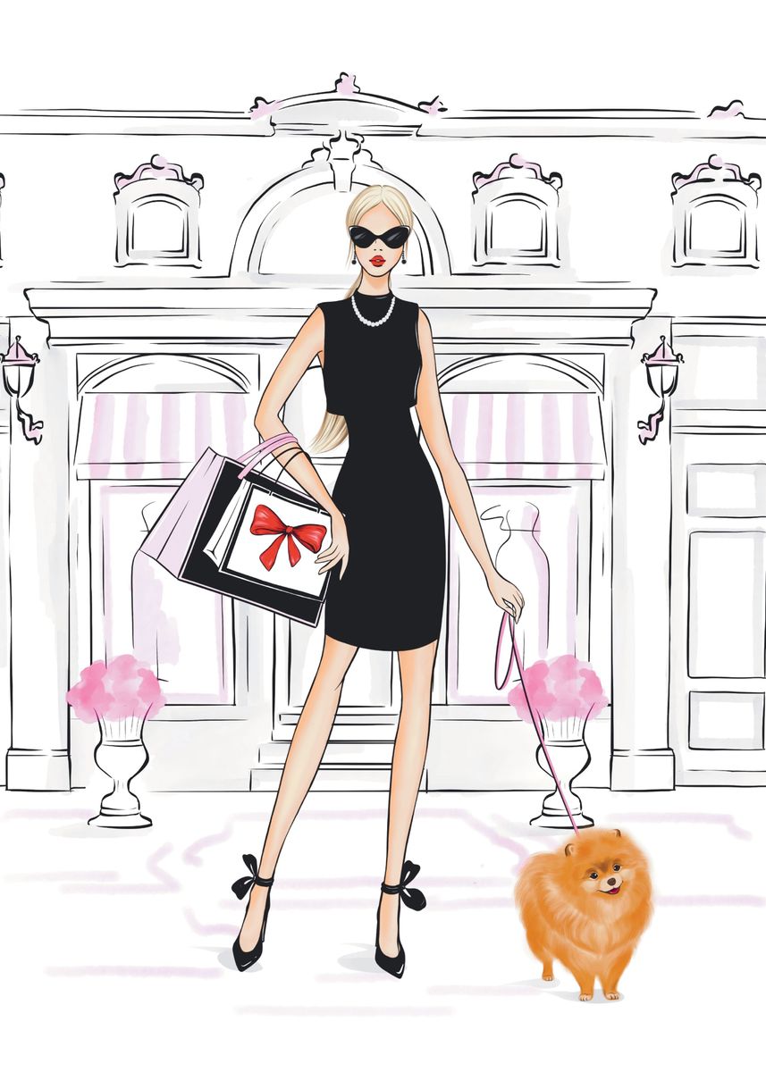 'Fashion Glam' Poster, picture, metal print, paint by Haus and Hues ...