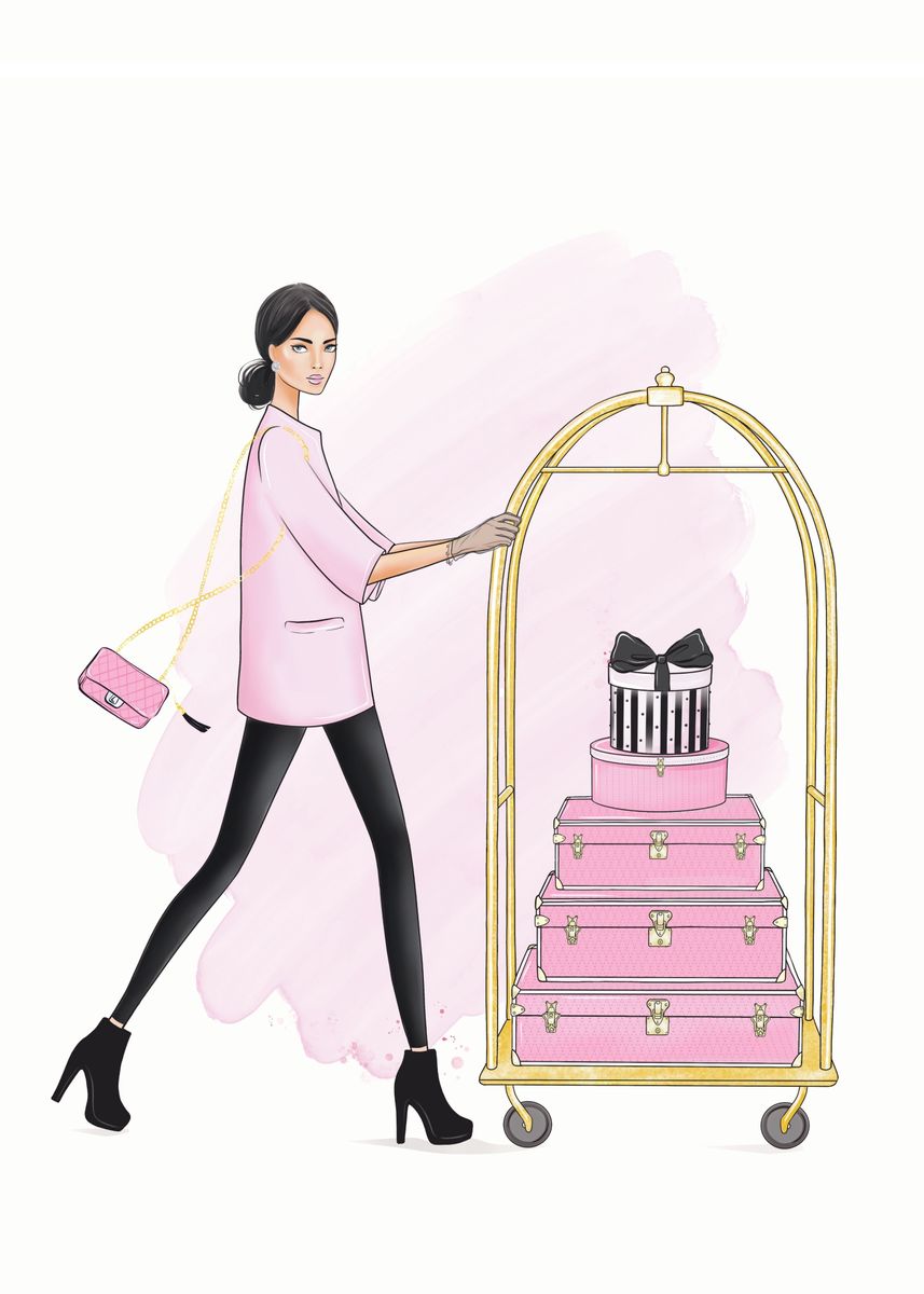 'Fashion Glam' Poster, picture, metal print, paint by Haus and Hues ...