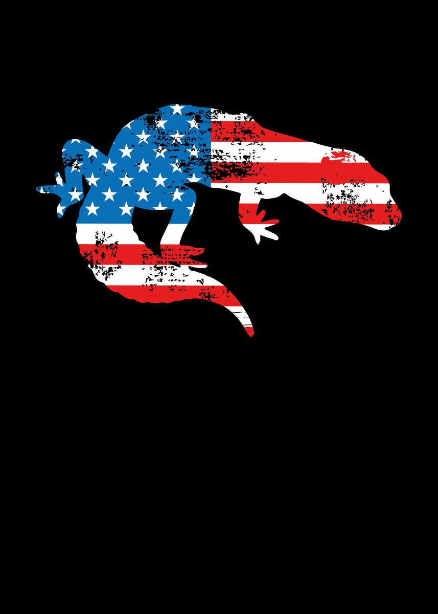 'Lizard usa america' Poster by BeMi | Displate