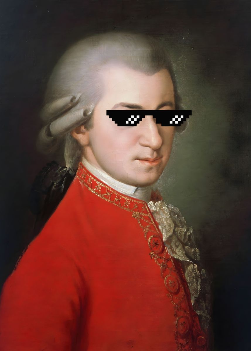 'Wolfgang Amadeus Mozart' Poster, picture, metal print, paint by Masaki ...