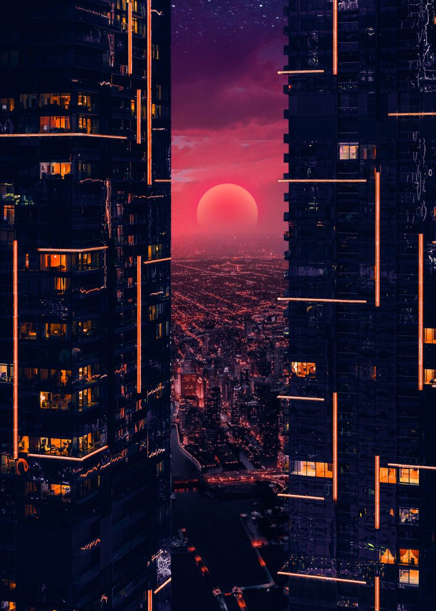 'Dusk' Poster by Stephen Hicks | Displate