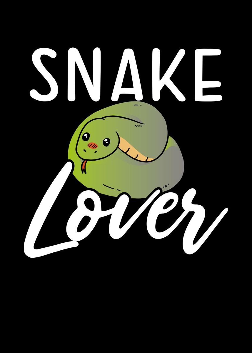 'Lovely snake lover' Poster by BeMi | Displate