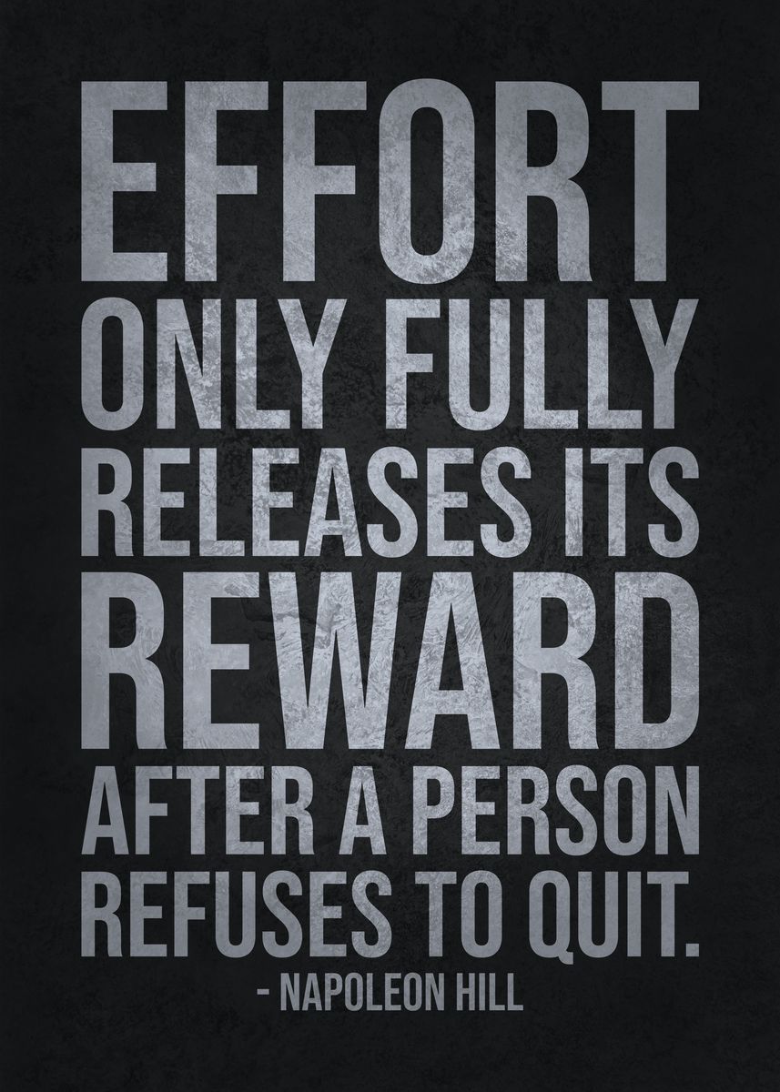 'Refuse To Quit' Poster, picture, metal print, paint by CHAN | Displate