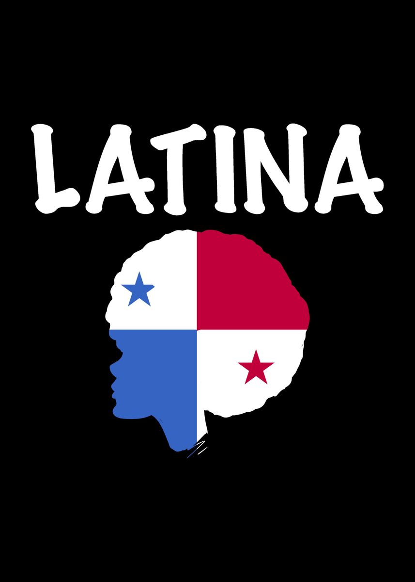 'Panama Flag Afro Latina' Poster, picture, metal print, paint by ...