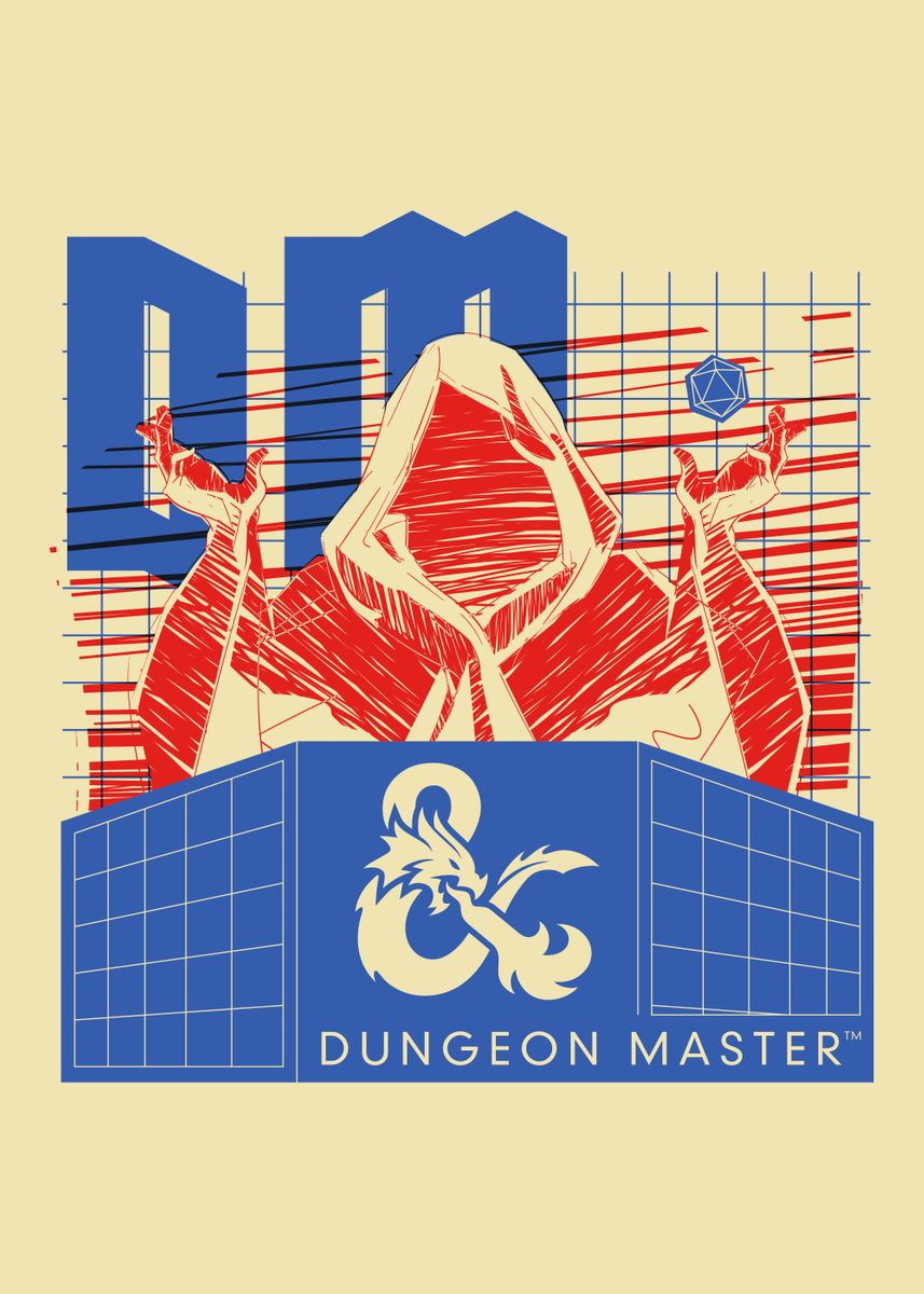 'Dungeon Master' Poster, picture, metal print, paint by Dungeons and Dragons | Displate