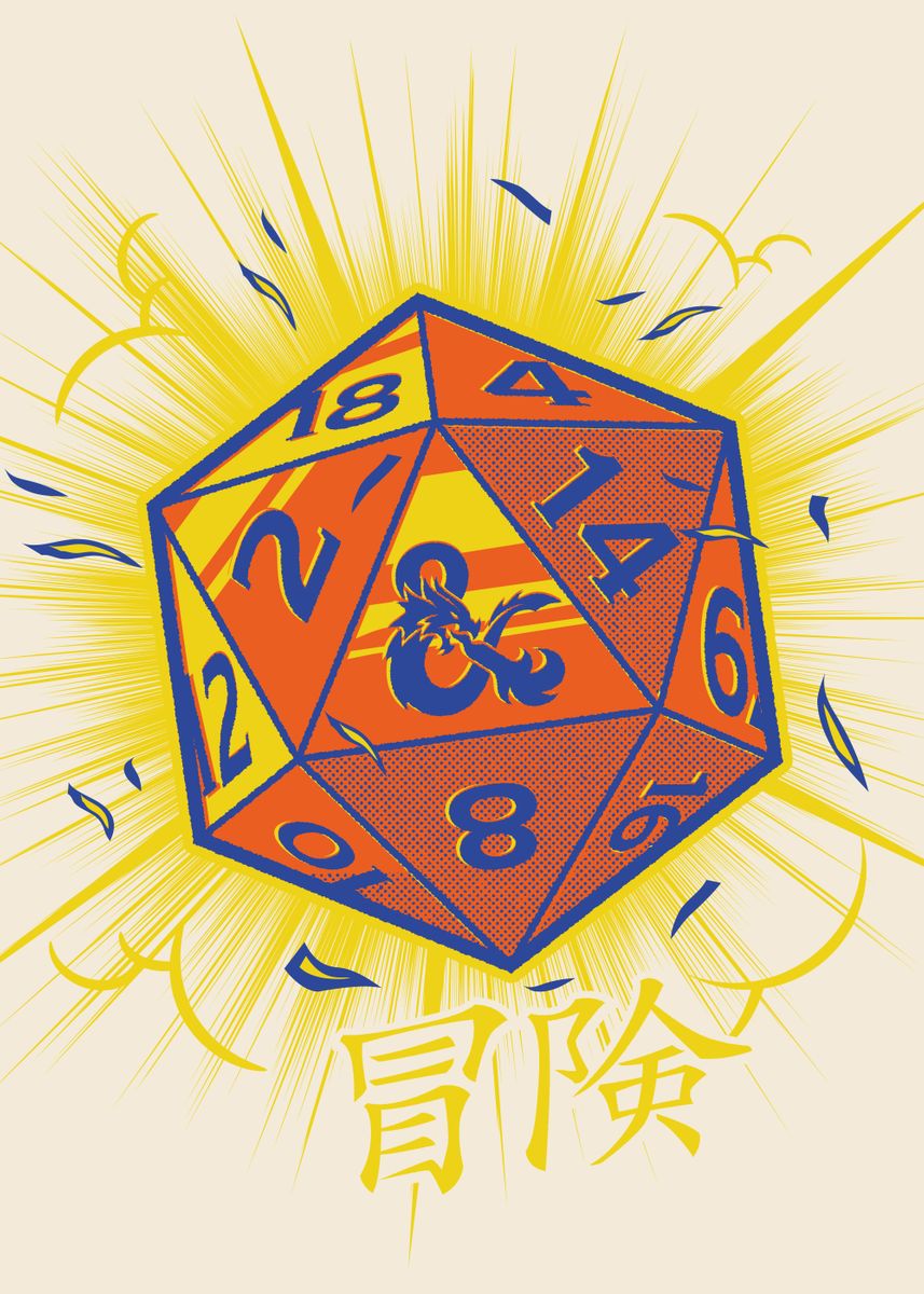 'D&D D20' Poster, picture, metal print, paint by Dungeons and Dragons ...