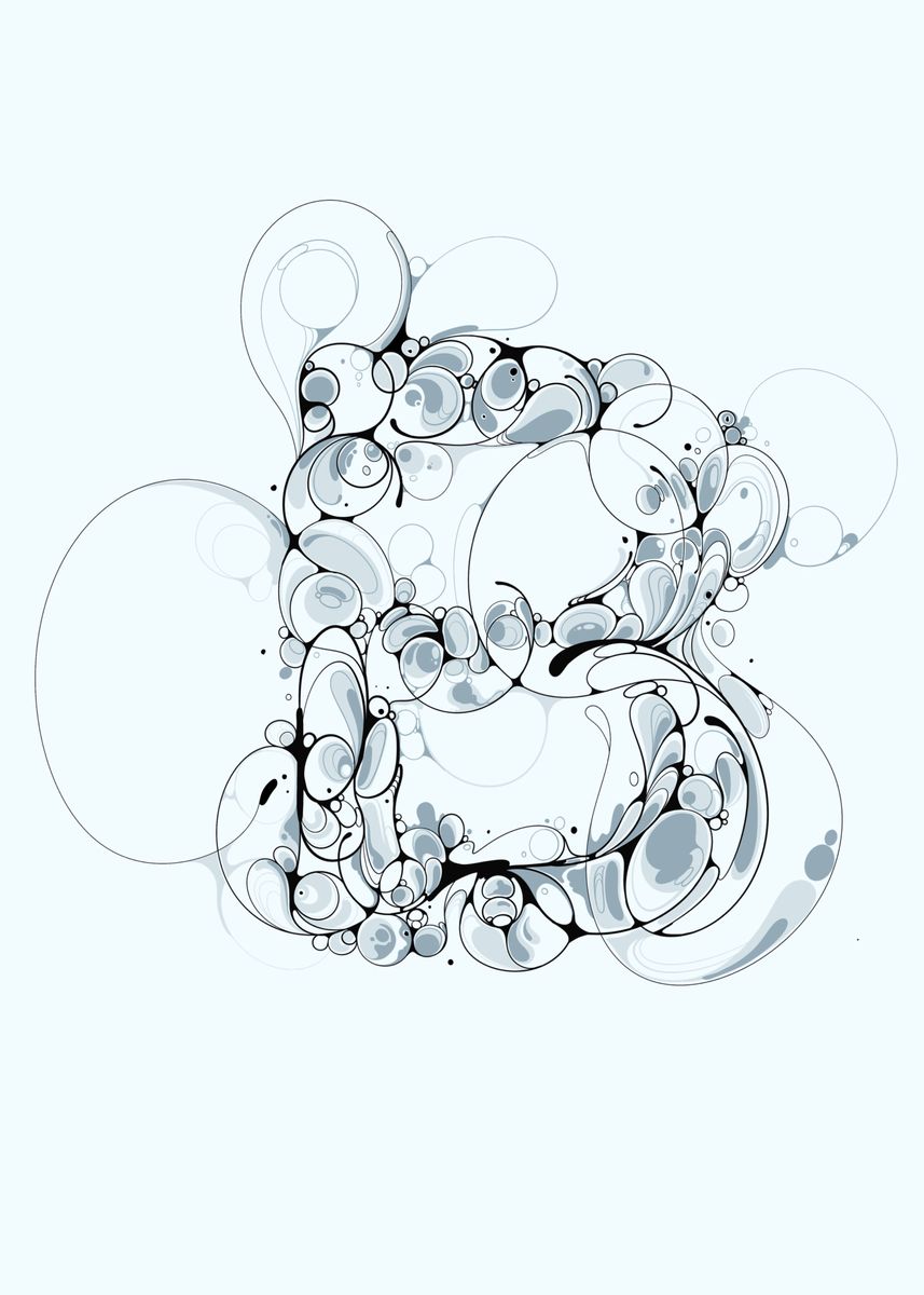 'B alphabet ' Poster by ISA TERESA | Displate