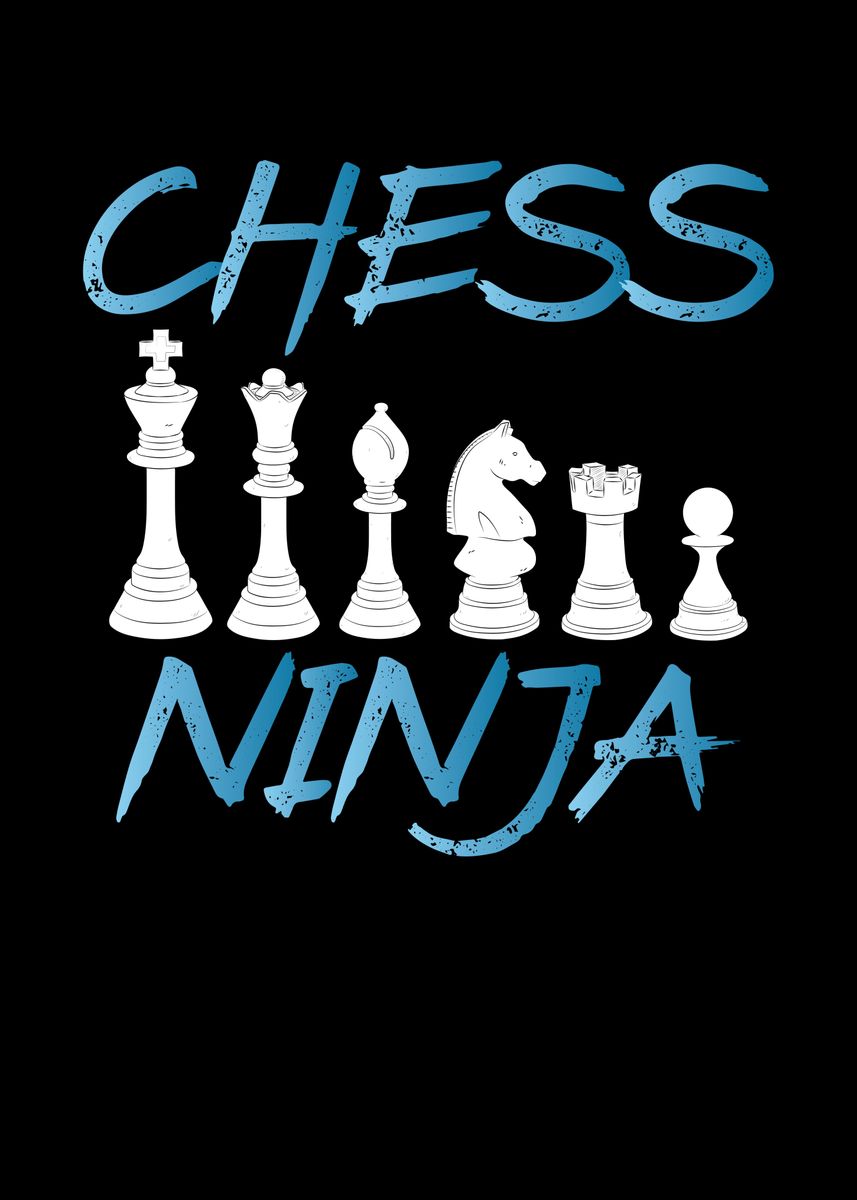 'Chess figures ninja' Poster, picture, metal print, paint by BeMi ...